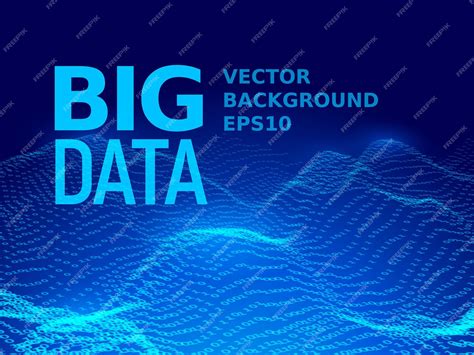 Premium Vector Big Data Binary Code Background