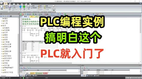 PLC编程实例搞明白这个PLC就入门了两台电机的手动交替 YouTube