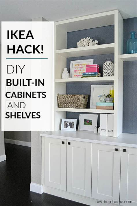 Ikea Diy Built In Hack Using Ikea Cabinets And Shelves Artofit