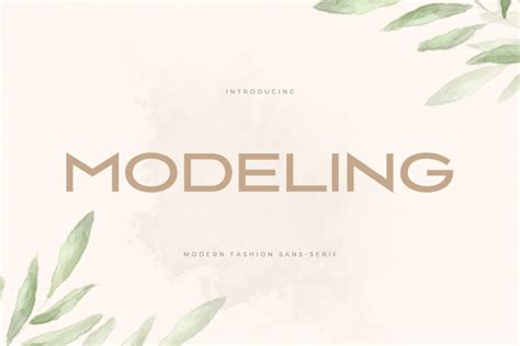 Modeling Font · 1001 Fonts