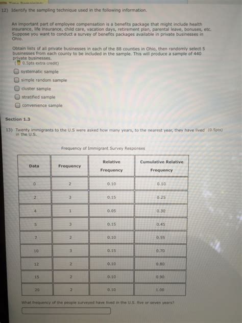 Solved Identify The Sampling Technique Used In The Following Chegg