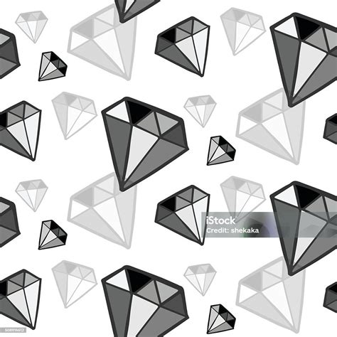 Black And White Diamond Pattern Stock Illustration Download Image Now