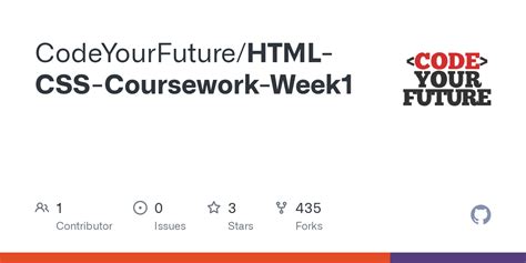 Github Codeyourfuturehtml Css Coursework Week1