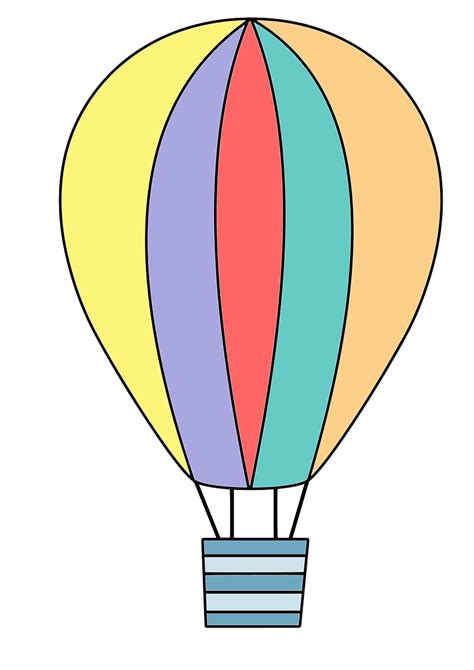 Рисунки воздушного шара для детей