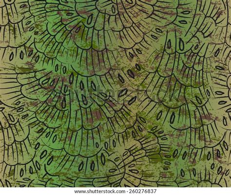 Camouflage Seamless Pattern Blob Effect Abstract Stock Vector Royalty