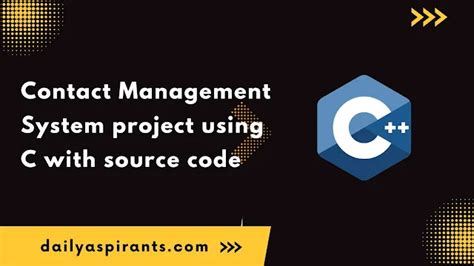 Contact Management System Project Using C With Source Code
