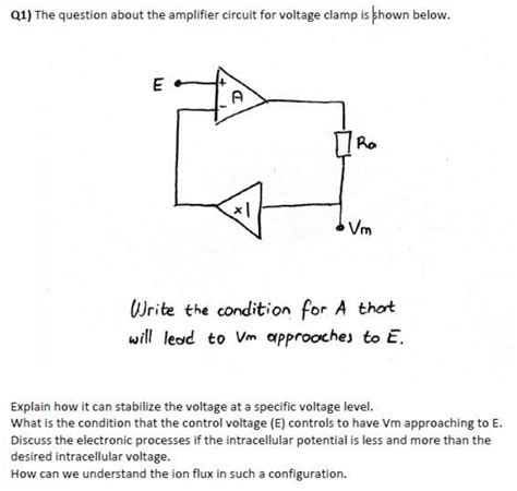 Solved Q1 The Question About The Amplifier Circuit For Chegg Com