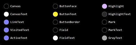 Whcm And System Colors Adrian Roselli