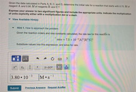 Solved Consider The Second Order Reaction 2hi G H2 G