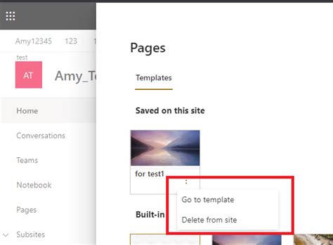 Set Default Selection Option For Sharepoint Page Template Not Available