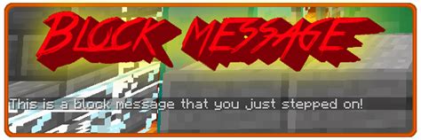 Overview Block Message Bukkit Plugins Projects Bukkit