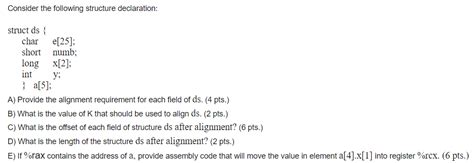 Solved Consider The Following Structure Declaration Struct Chegg