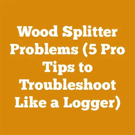 Wood Splitter Problems (5 Pro Tips To Troubleshoot Like A Logger)