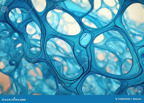 Explore Azure Connections Within Abstract Realms Where Lines Intertwine Forming A Visual