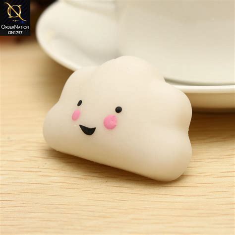 Squishy Fun Toy Soft Smiling Cloud White Ordernation