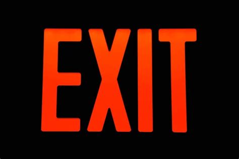 Exit Sign Stock Photos Royalty Free Exit Sign Images Depositphotos