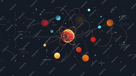Detailed Infographic Subatomic Particles Illustrating Proton Neutron