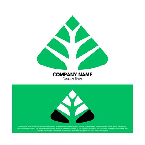 Tree Logo Design Vector Illustration Vector Art At Vecteezy