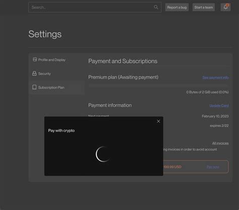 crypto payment timer doesn t stay at 0 00 when time elapses · issue