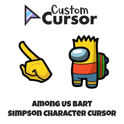 Among Us Bart Simpson Character Cursor Custom Cursor
