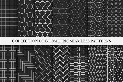 Vector Geometric Seamless Patterns