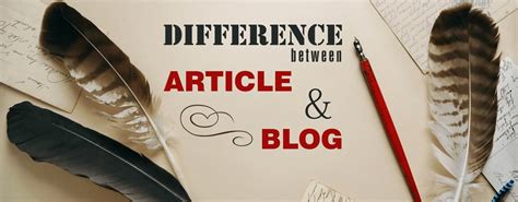 Difference Between Article And Blog