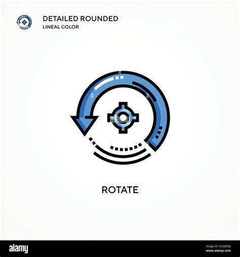 Rotate Vector Icon Modern Vector Illustration Concepts Easy To Edit