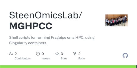 GitHub SteenOmicsLab MGHPCC Shell Scripts For Running Fragpipe On A HPC Using Singularity