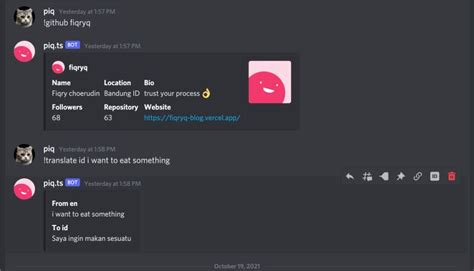 Fiqry Choerudin On Linkedin Iseng Iseng Bikin Bot Discord Yang Serba