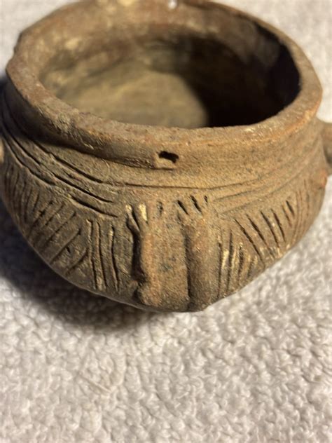 Antique Pre Columbian Taino Pottery Bowl 45 X35 X2 Puerto Rico