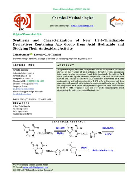 Chemm Volume 6 Issue 8 Pages 604 611 Pdf Acid Chemical Reactions