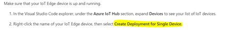 Create Deployment For Single Device Not Working Issue Microsoft Vscode Iot Workbench