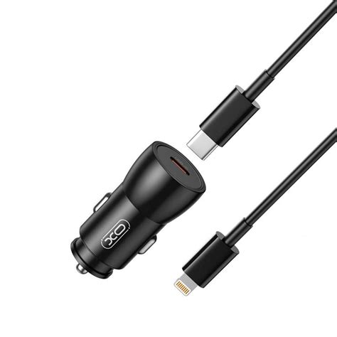 АЗУ Xo Cc57 С кабелем Lightning Черный купить по цене 229 грн в