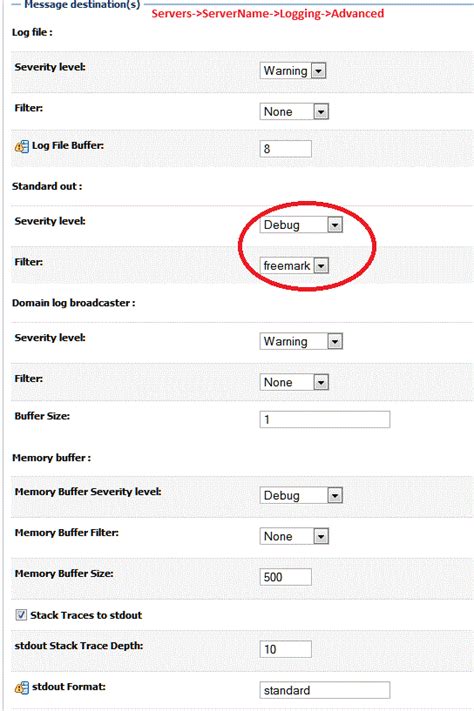 Technogems Tech Notes Weblogic Disabling Freemark Debug Messages