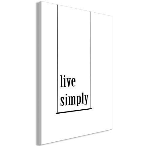 Tableau Minimalistic Motto 1 Part Vertical [80x120] Leroy Merlin