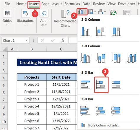 Excel 2013 Gantt Chart Multiple Start And End Dates 2024
