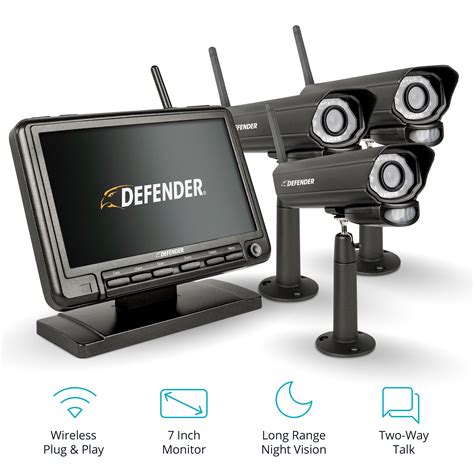 Defender Phoenixm2 Digital Wireless 7 Monitor Dvr Security System With Defender Phoenixm2 Digital Wireless 7 Monitor Dvr Security System With