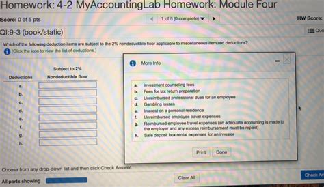Solved Homework 4 2 Myaccountinglab Homework Module Four 1