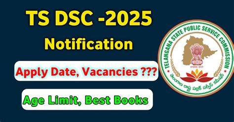 Ts Dsc Notification 2025 Apply Date Syllabus Pdf Exams Date Best