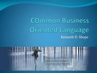 PPT COBOL COMMON BUSINESS ORIENTED LANGUAGE PowerPoint Presentation ID