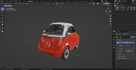 Microlino Electric Scooter Car Red 3d Model Turbosquid 2188218