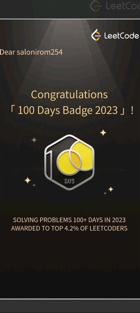 Saloni Rom On Linkedin Dsa 100daysbadge2023 Leetcode Dsajourney