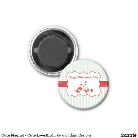 Cute Magnet Cute Love Birds Magnet Photo Magnets Personalized Valentines Cute Love