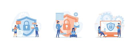 Safety And Confidential Data Protection Internet Security Social Media