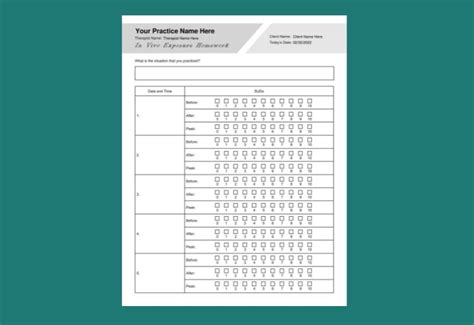 effective ocd erp worksheets for managing obsessive compulsive disorder
