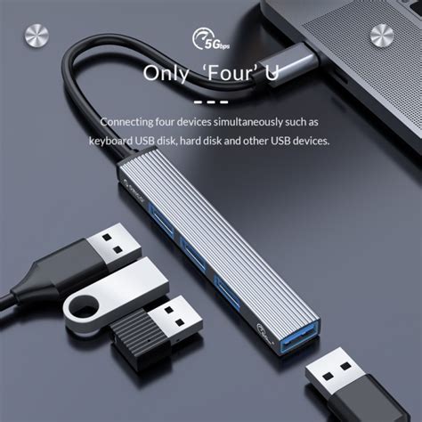Jual Type C Hub Orico Ah To Usb Orico Port Usb Port Ah Shopee Indonesia