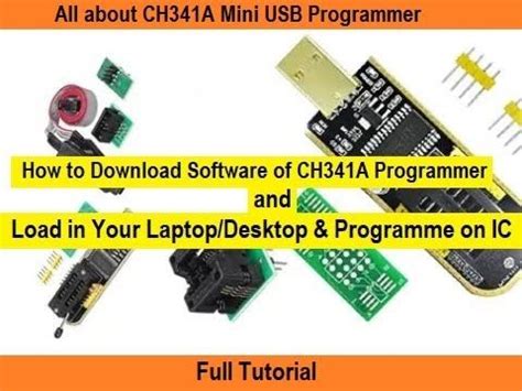 CH341A USB Mini Programmer How To Download Software Install And Programme On The Chip