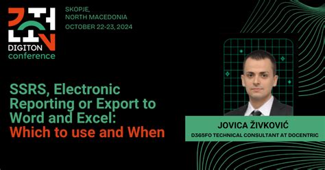 Ssrs Electronic Reporting Or Export To Word And Excel Which To Use And When