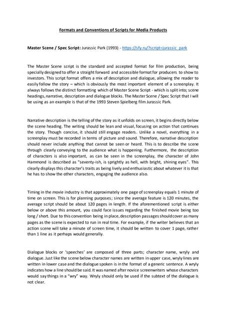 Example Of Two Column Script Pptx