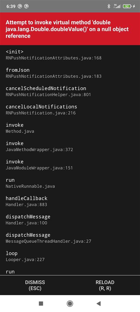 Fatal Exception Javalangnullpointerexception · Issue 1641 · Zo0rreact Native Push